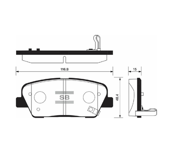 Колодки тормозные Sangsin Brake SP1247 Задние - купить по низким ценам ...
