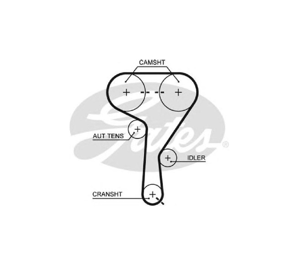 Ремень ГРМ OPEL ASTRA H/J/INSIGNIA/VECTRA C/ZAFIRA/CHEVROLET AVEO/CRUZE ...