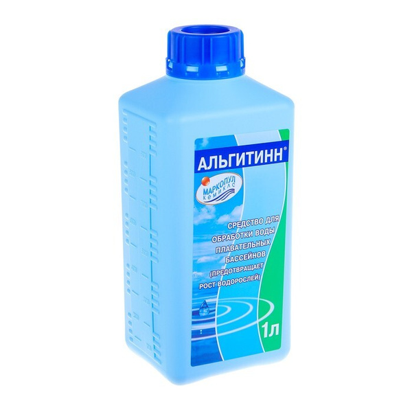 Средство для очистки воды в бассейне "Альгитинн", от водорослей, 1 л ...