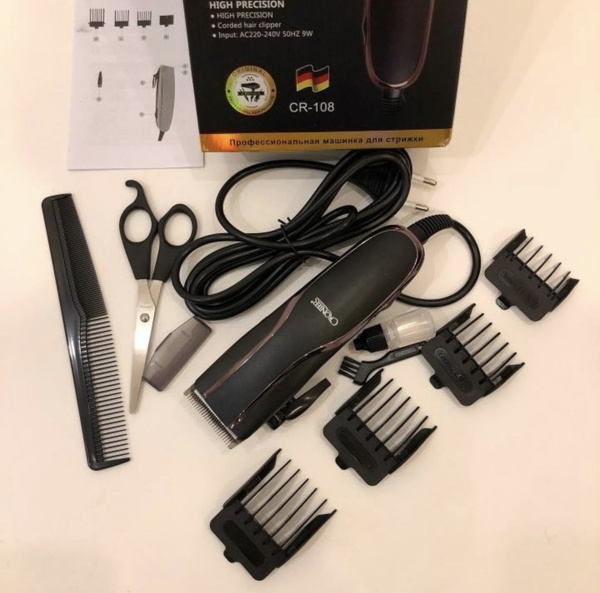 Машинка для стрижки CRONIER CR-108, черный - купить по выгодным ценам в интернет-магазине OZON ...
