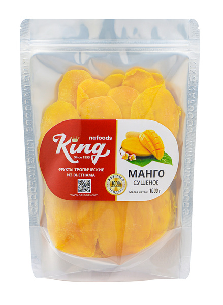 Манго сушеный натуральный без сахара "King" Abricos, 1000гр купить на ...