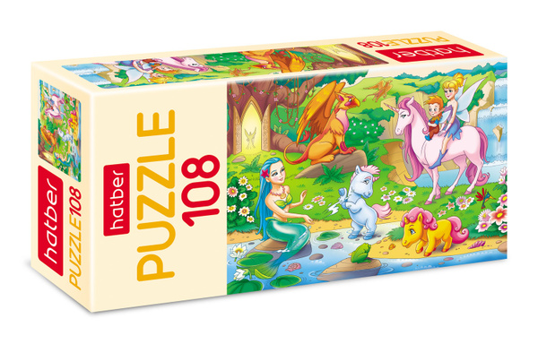 Пазлы Hatber 108 элементов А4ф 300х210мм Волшебная страна - купить с доставкой по выгодным ценам ...