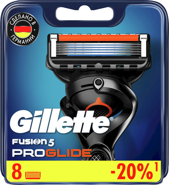 Сменные кассеты Gillette Fusion ProGlide Для Мужской Бритвы, с 5 ...