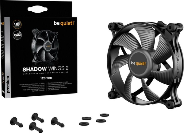 Корпусный вентилятор be quiet! SHADOW WINGS 2 (BL085) - купить кулер по ...