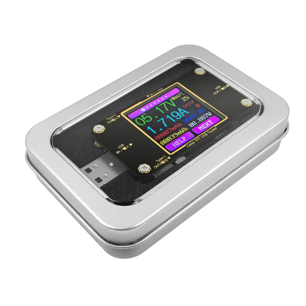 Характеристики USB-тестер типа C с TFT-ЖК-цветным экраном USB-вольтметр ...