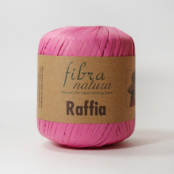 Пряжа Fibra Natura Raffia (фибра натура Рафия), 116-07 ярко-розовый ...