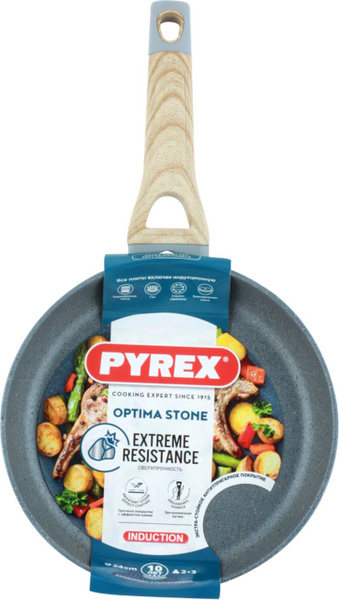 Сковорода Pyrex Optima stone, 20см купить на OZON по низкой цене ...