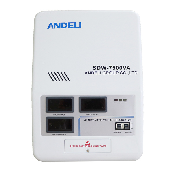 ANDELI Стабилизатор напряжения, 7500 В·А, Однофазная сеть купить на OZON по низкой цене (472996400)