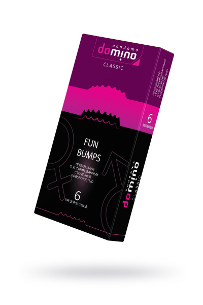 Презервативы Luxe Domino Classic Fun Bumps 6 шт 18 см купить с