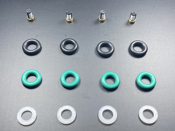 Комплект колечек топливной форсунки на 4 штуки Hyundai FIRK2B000, 35310 ...