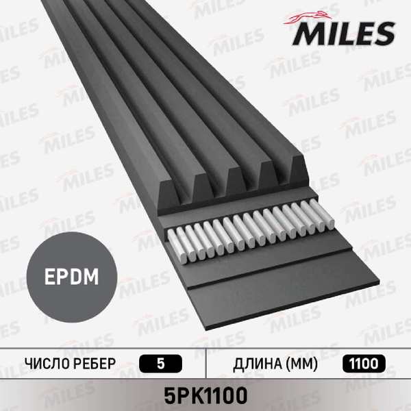 Ремень п/к - MILES арт. 5PK1100 - купить по выгодной цене в интернет ...
