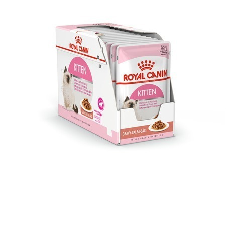 Royal Canin 12 упаковок KITTEN STERILISED Мелкие кусочки в соусе для ...