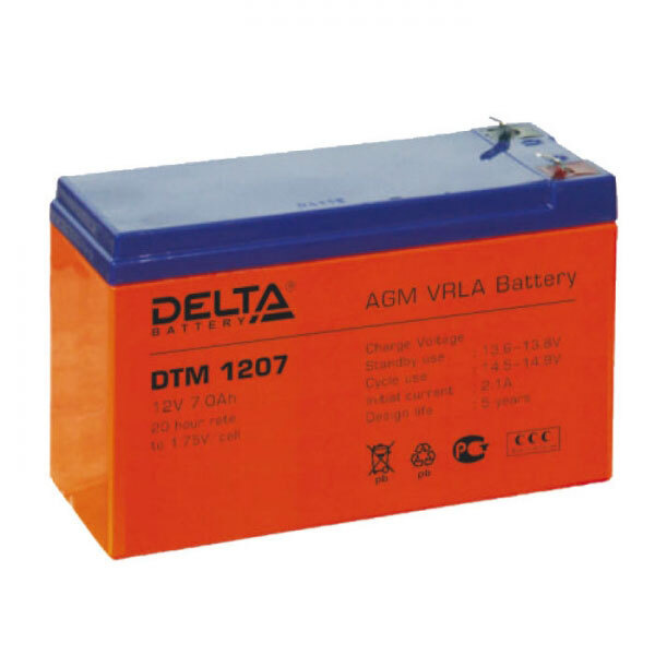 Батарея для ИБП Линейно-интерактивный (Smart UPS) Delta DTM 1207 купить ...