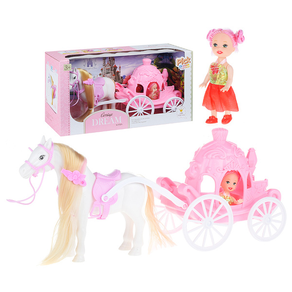 Карета для кукол 686-803 с лошадью в коробке / 308870 - купить с доставкой по выгодным ценам в ...