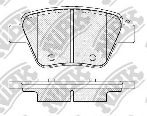 Колодки тормозные NiBK PN0550 - купить по низким ценам в интернет ...