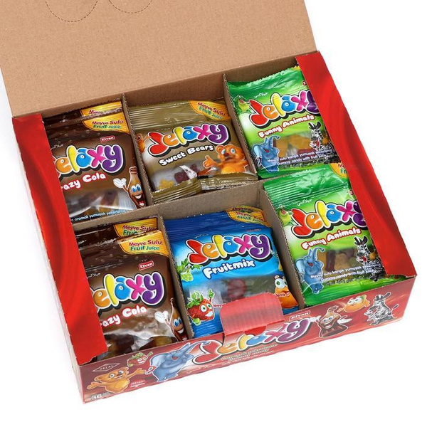 Мармелад жевательный Jelaxy Fruit mix с фруктовым вкусом, 20 г, микс ...