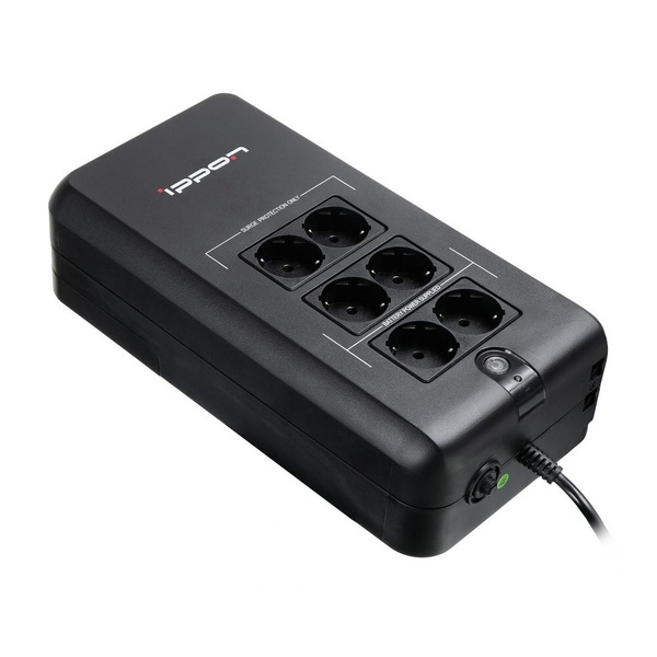 ИБП Резервный (Back UPS) Ippon 751617, 600 В·А купить по выгодной цене в интернет-магазине OZON ...
