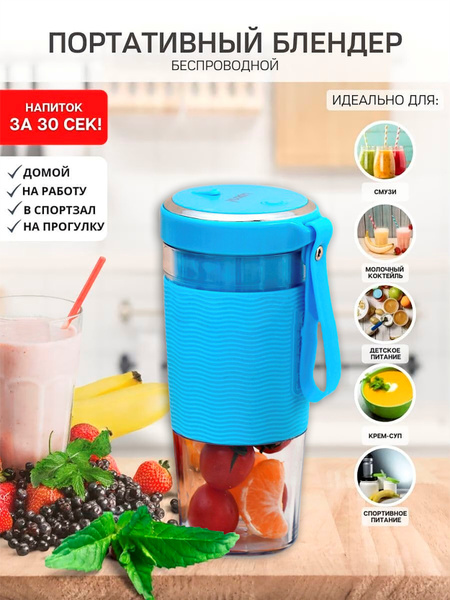 Портативный блендер измельчитель, прозрачный купить на OZON по низкой ...