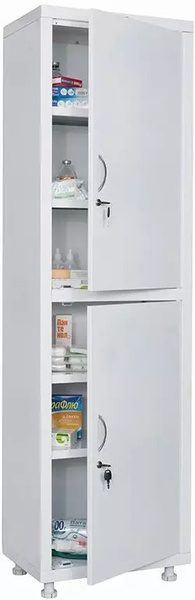 Шкаф медицинский металлический ПРАКТИК МД 1 1657/SS, для хранения ...