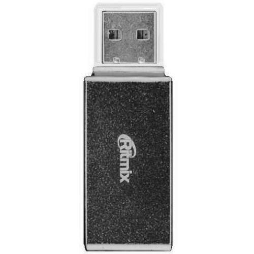 Считыватель карт памяти картридер usb 2.0 Ritmix CR-2042 microSD-TF, SD, MS, M2 - чёрный ...