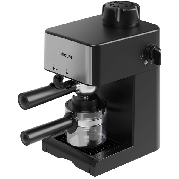 inhouse Кофеварка рожковая ICM0401BK, черный - купить с доставкой по ...