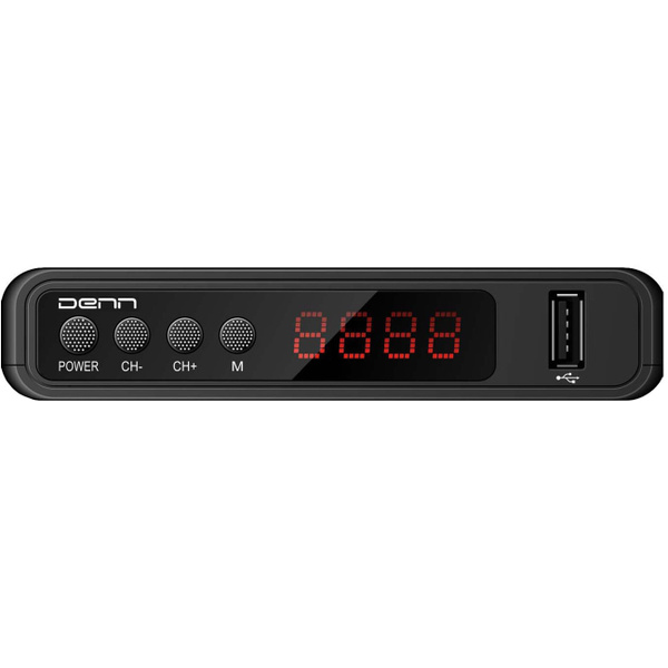 ТВ-тюнер Denn DDT160, черный купить по выгодной цене в интернет-магазине OZON (1544707809)