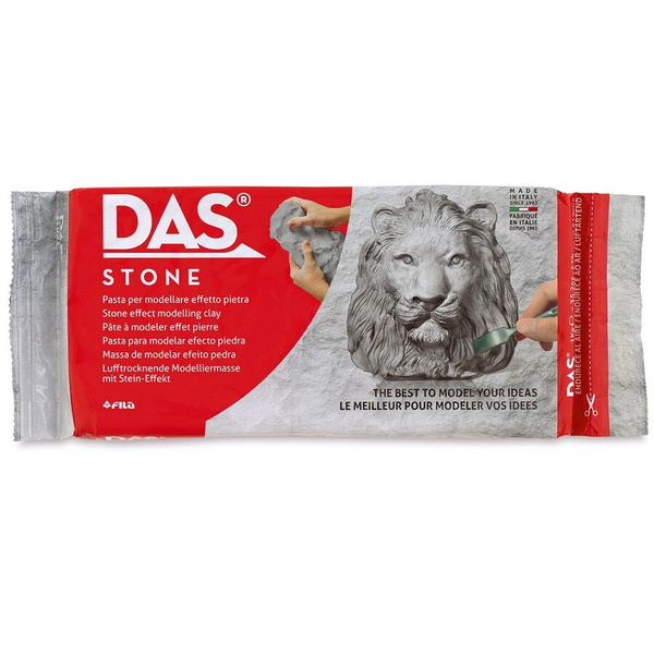 Масса Das Stone, для моделирования, на основе натуральной глины, Серый ...