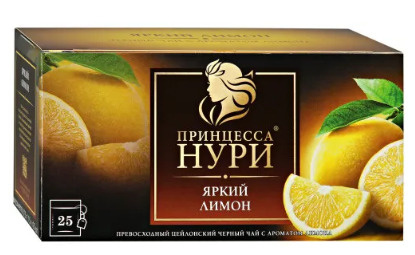 Чай "Принцесса Нури" Яркий лимон 25пак.*1,5гр. 7шт. - купить с ...