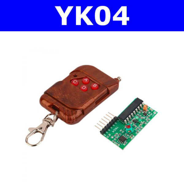 YK04 - комплект дистанционного управления (радиомодуль, пульт, 4 канала ...