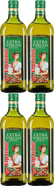 Оливковое масло La Espanola Extra Virgin, комплект: 4 упаковки по 1 л ...