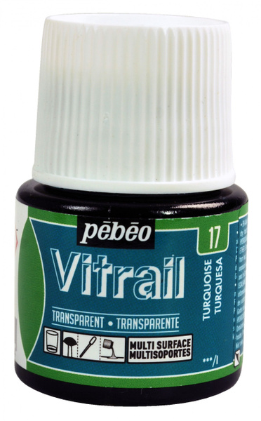 Краска для стекла и металла Vitrail PEBEO лаковая прозрачная, 45 мл ...