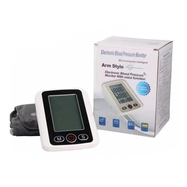Цифровой тонометр Arm Style Electronic Blood Pressure Monitor Microcomputer intelligent - купить ...