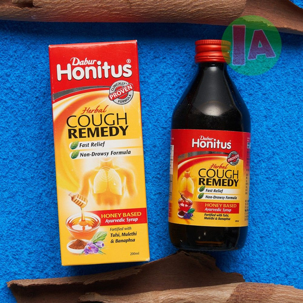 Аюрведический сироп от кашля и бронхита Dabur Honitus Herbal Cough ...