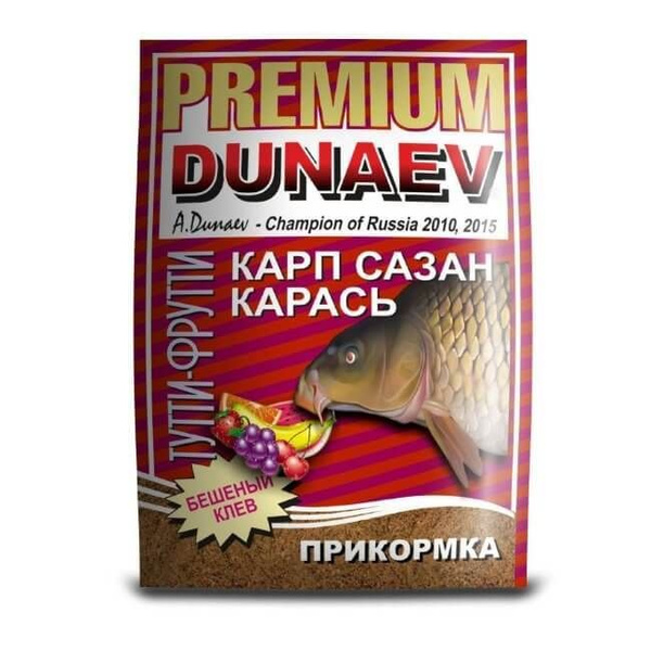Прикормка "DUNAEV-PREMIUM" 1кг Карп-Сазан Тутти-Фрутти - купить с доставкой по выгодным ценам в ...