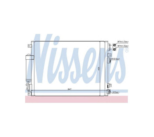Радиатор кондиционера CHRYSLER 300C LX 2.7i/3.5i/5.7i 04-, 300C TOURING ...