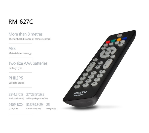 Пульт ДУ HUAYU универсальный Philips RM - 627C LCD TV - купить по выгодной цене в интернет ...