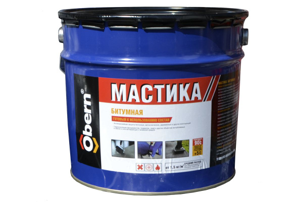 Мастика битумная гидроизоляционная OBERN, 4 кг / 5 л - купить по ...