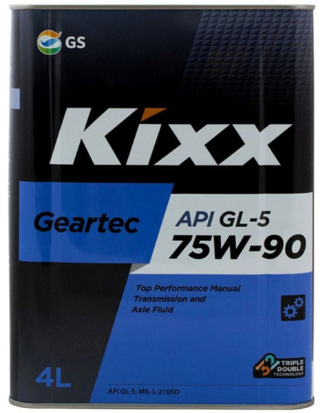 Масло трансмиссионное KIXX Geartec 75W90 GL-5 4л - купить по выгодной ...