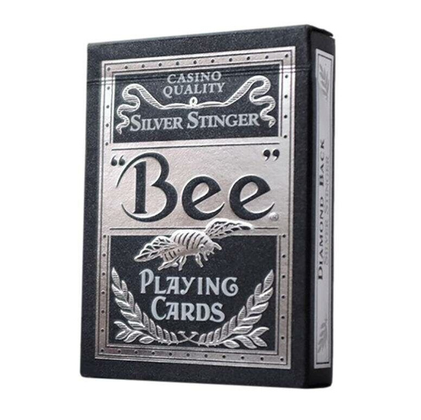 Карты игральные Bee Silver Stinger,54 шт, пластиковое покрытие купить на OZON по низкой цене ...