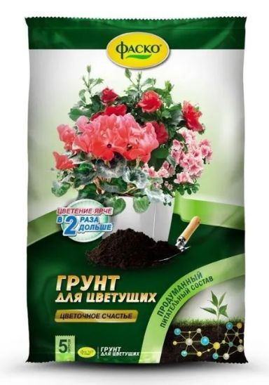 Характеристики Грунт для цветов Цветущие, 5 л ФАСКО подробное описание ...