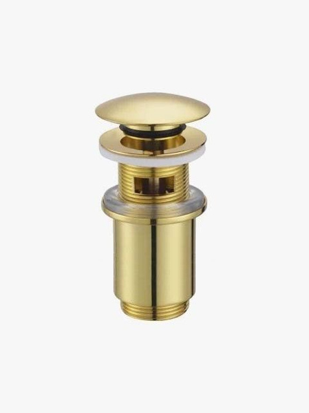 Донный клапан GANZER F-02E, золото, с переливом, автомат - купить по ...