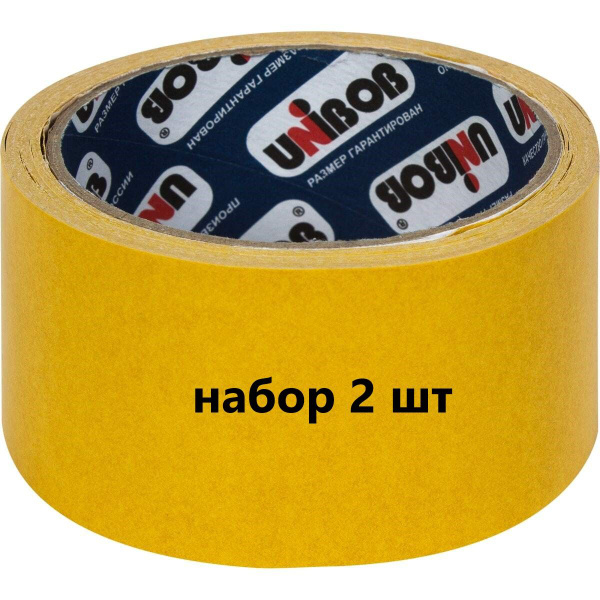 Клейкая лента Unibob Скотч 50 мм 5 м, 2 шт - купить с доставкой по ...