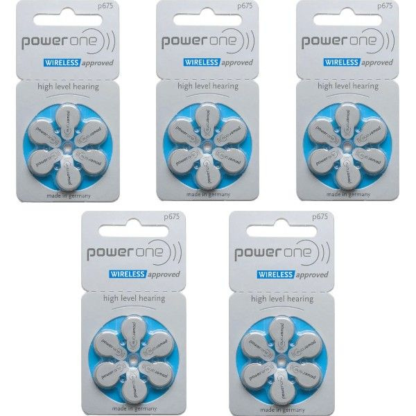 Power One ZA675 Батарейки для слуховых аппаратов воздушно-цинковые ...