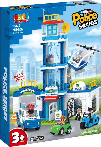 Конструктор JDLT Полицейская станция со светом и звуком, для мальчика, 147712 купить на OZON по ...