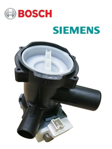 Сливной насос с улиткой в сборе для стиральной машины Bosch Siemens ...