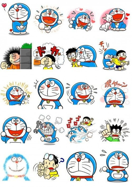 Наклейки Doraemon Many Emotions No.7 купить на OZON по низкой цене ...
