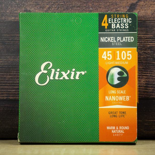 Струны для бас-гитары Elixir 14077 NANOWEB купить на OZON по низкой цене (667560050)