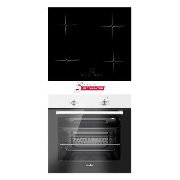 Комплект встраиваемой техники Simfer 60см: индукционная варочная панель и электрический духовой ...