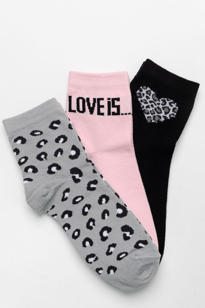 Носки Женский AMICHEVOLE BERCHELLI, размер 36, 38 Трикотаж На любой сезон розовый, черный ...