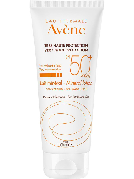 AVENE Солнцезащитный крем лосьон для тела с минеральным экраном SPF 50 ...